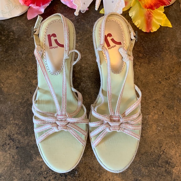 Report | Shoes | Report Platform Wedge Beaded Heels | Poshmark